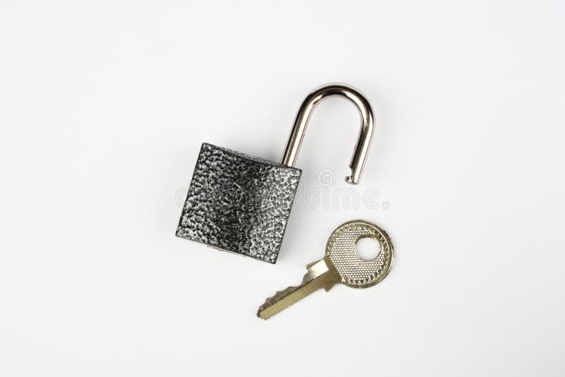 Open Slot met een sleutel stock foto. Image of bovenkant - 15752496