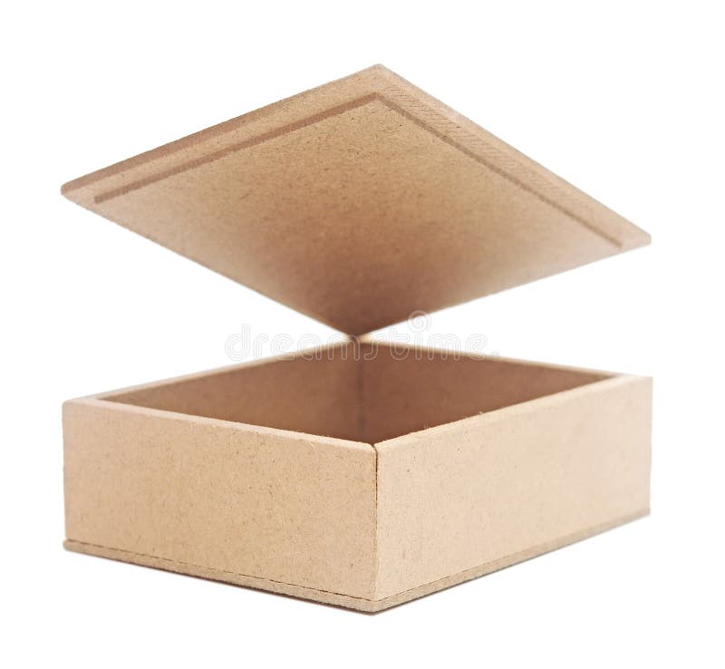 Open small cardboard box stock image. Image of concept - 34471993