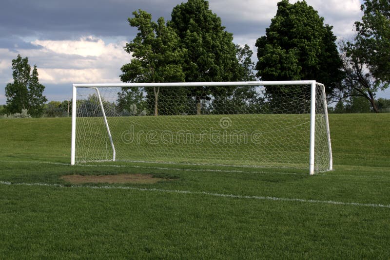 Open Soccer Goal stock image. Image of grass, penalty - 10028033
