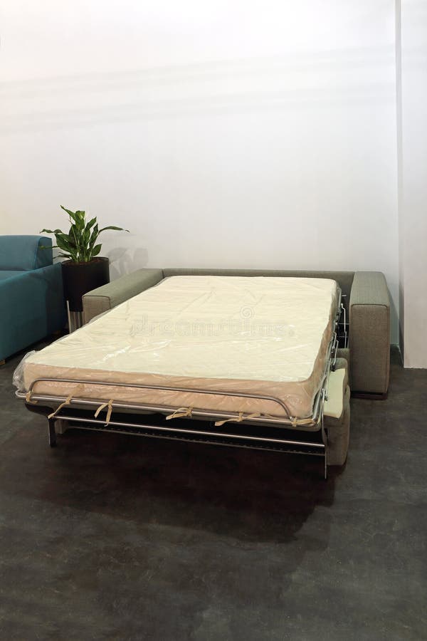 Sofabed stock photo. Image of open, space, sofa, interior - 115616130