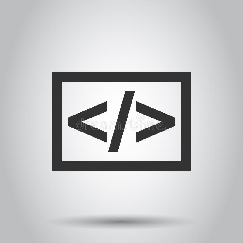 Programmer Icon Flat stock vector. Illustration of isolated - 48753526