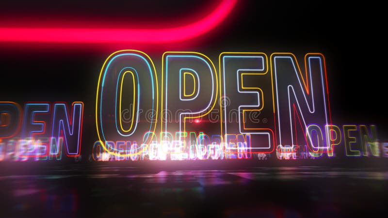 Open Source Code Abstract Concept 3d Illustration Stock Illustration ...