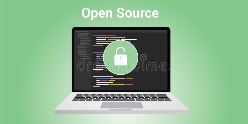 Open Source stock illustration. Illustration of ownership - 18826801