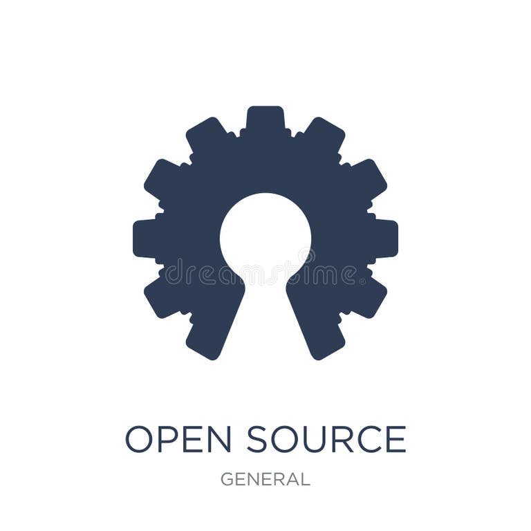 Open Source Icon. Trendy Flat Vector Open Source Icon on White B Stock ...