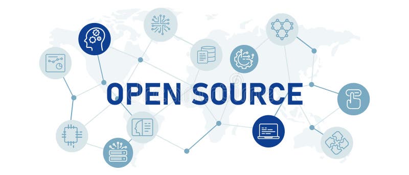 Open Source License Open Code Free To Use Built by Community Icon Set ...