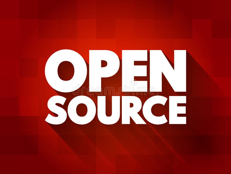 Open Source Text Quote, Concept Background Stock Illustration ...