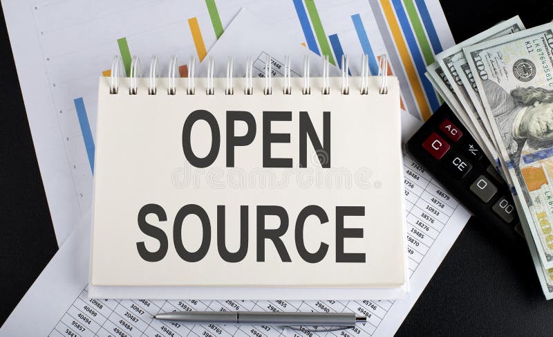 Open Source Text Written on Notebook with Chart,calculator and Dollars ...
