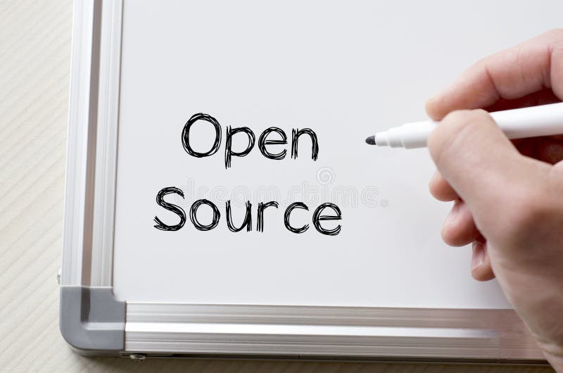 Open Source Written on Whiteboard Stock Image - Image of intelligence ...