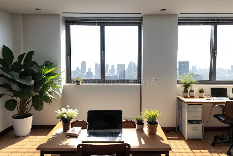 Open Space Conference with Zoom Virtual Large Large Stock Illustration ...