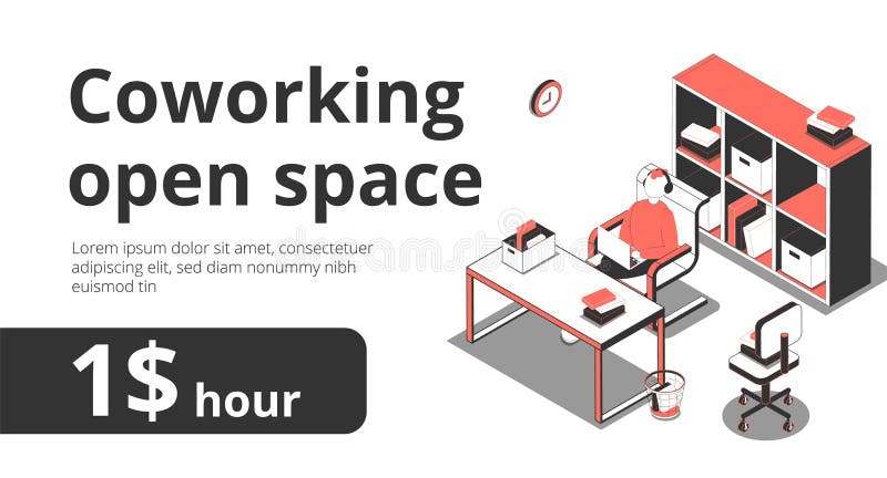 Workspace Banner Set stock vector. Illustration of modern - 54934748