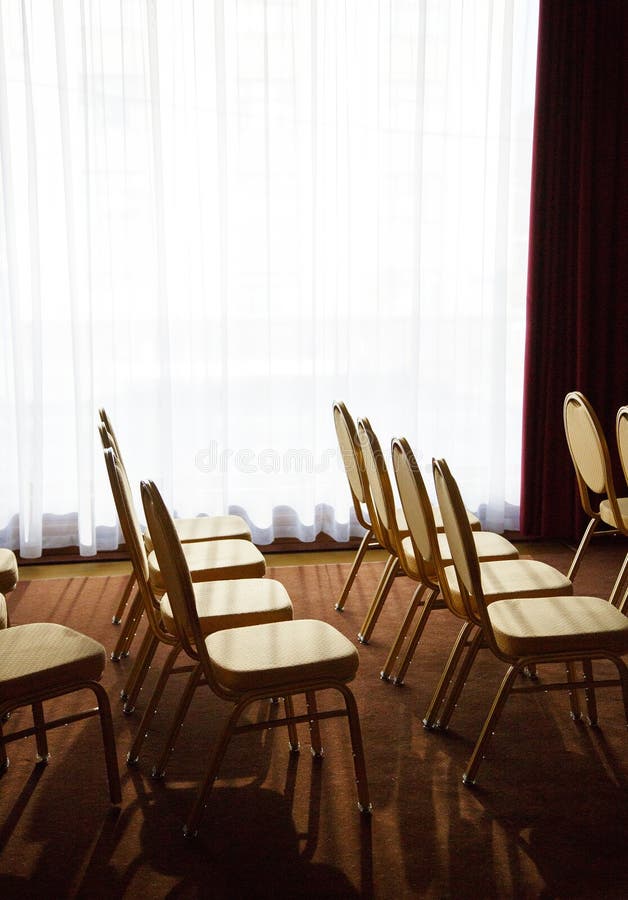 Open Space Lecture with Chairs Stock Image - Image of seminar, seat ...