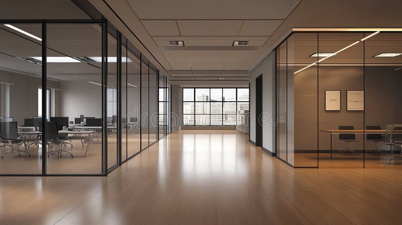 Open Space Office Interior Background Stock Image - Image of ...
