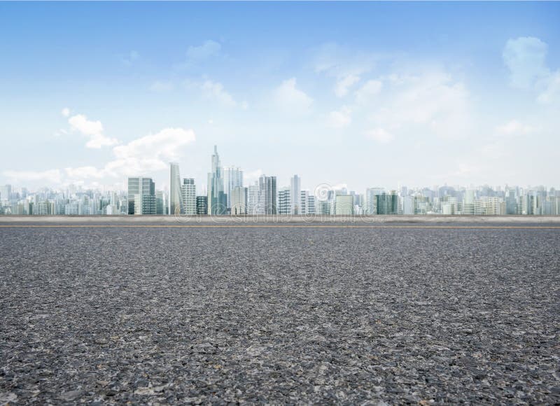 Open Space or Roof Top Balcony with Cityscape Background Stock Photo ...