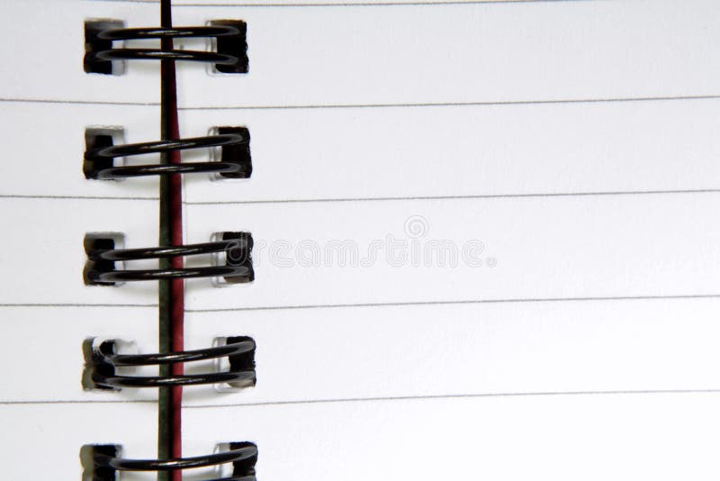 Open spiral notebook stock image. Image of spine, journal - 2692575