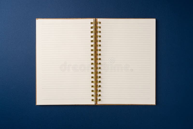 Open Spiral Notebook Blank Pages Ideal Notes Writing Planning Stock ...
