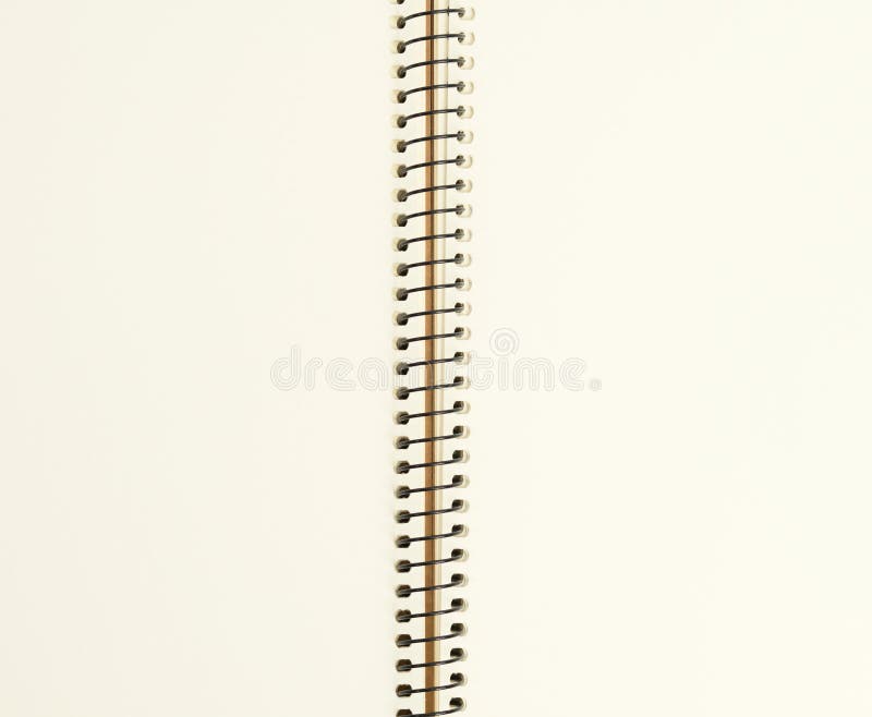 Open Spiral Notebook with Blank White Sheets Stock Image - Image of ...