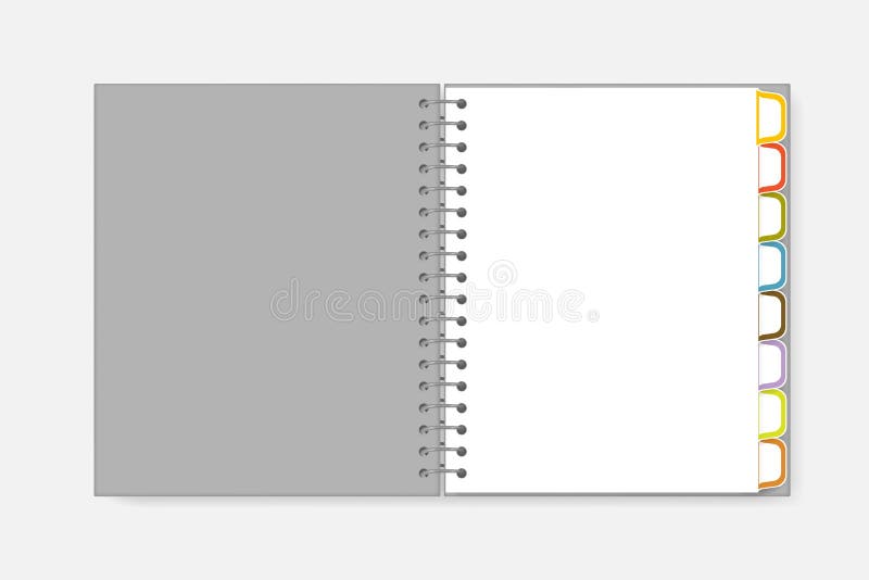 Top Spiral A4 Notebook, Sketchbook or Diary, Vector Mockup Stock Vector ... Top Spiral A4 Notebook, Sketchbook or Diary, Vector Mockup Stock Vector ...