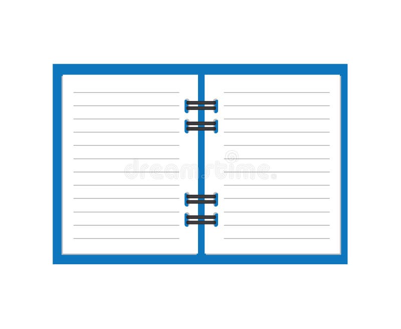 Open spiral notebook stock vector. Illustration of organization - 99544240 Open spiral notebook stock vector. Illustration of organization - 99544240