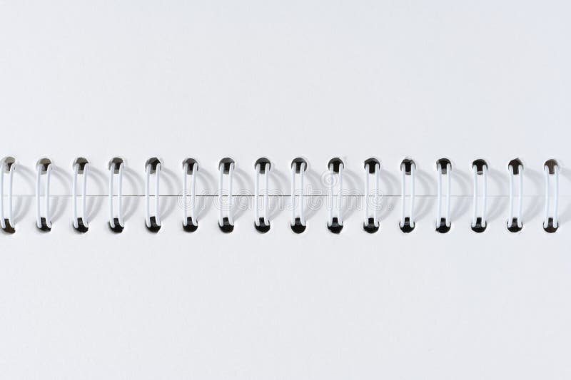Open Spiral Notepad with Blank White Sheets Stock Photo - Image of open ...