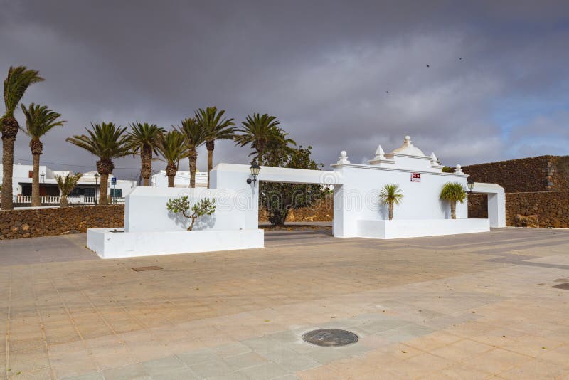 The Open Square in the Town of Teguise. Editorial Photography - Image ...