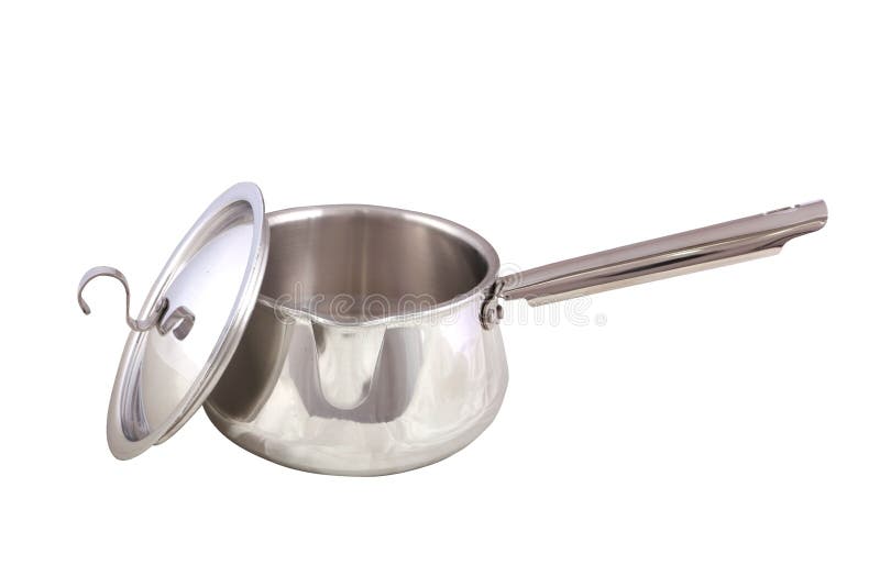 Open Stainless Steel Cooking Pot Stock Photo - Image of cover, heritage ...
