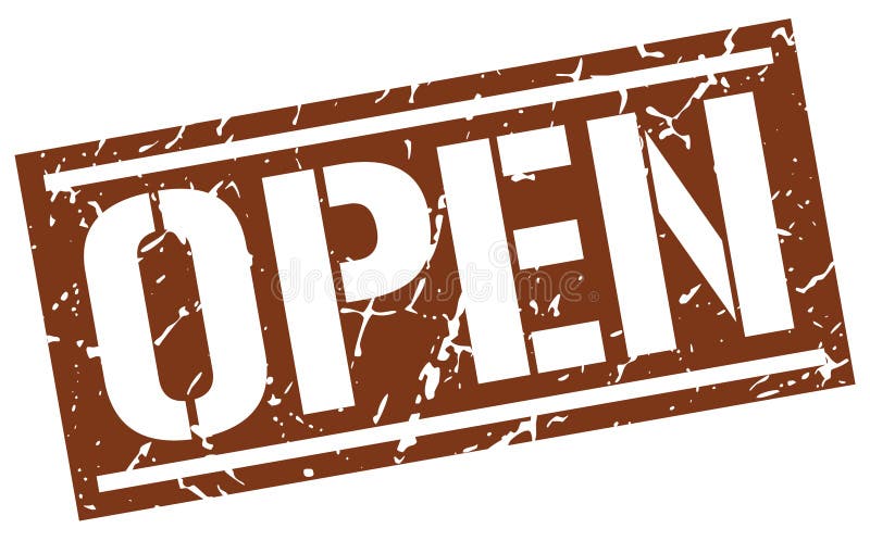 Open stamp stock vector. Illustration of isolated, rubber - 120289779