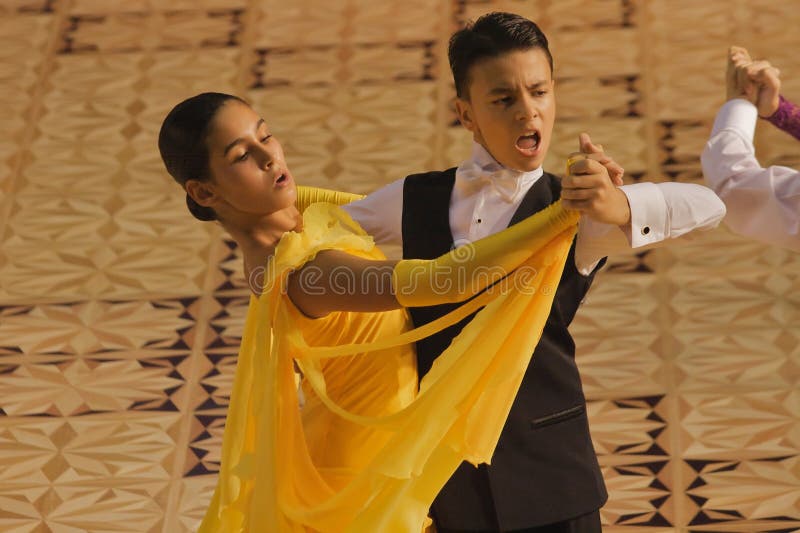 Open Standard Dance Contest, 12-13 Years Old Editorial Stock Photo ...