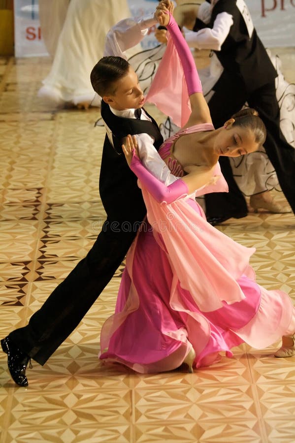 Open Standard Dance Contest, 12-13 Years Old Editorial Stock Photo ...