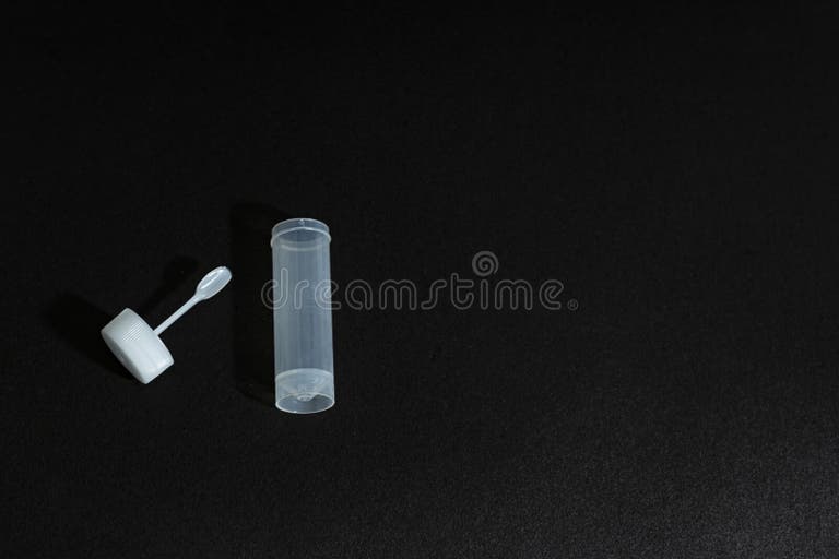 Open Sterile White Plastic Container or Jar for Stool Analysis or ...