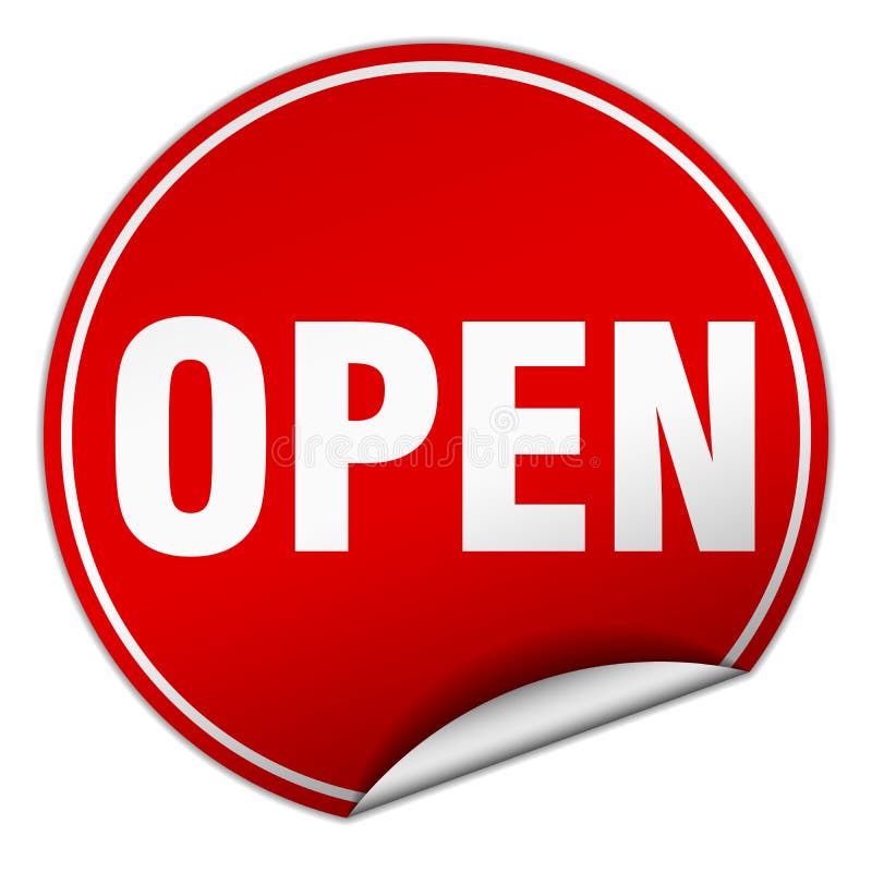 Open sticker stock vector. Illustration of peeler, sticker - 121040914