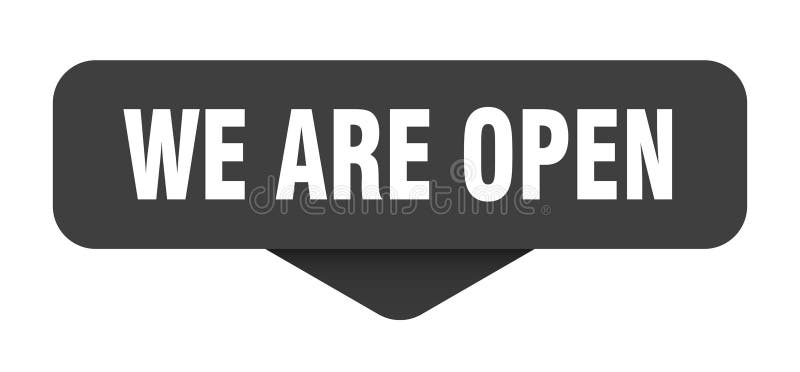 We are Open Sticker. we are Open Sign on Transparent Background Stock ...