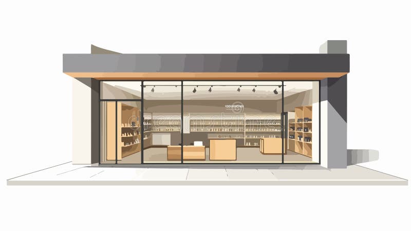 Open Store Design Vector Template, Illustration. Stock Vector ...