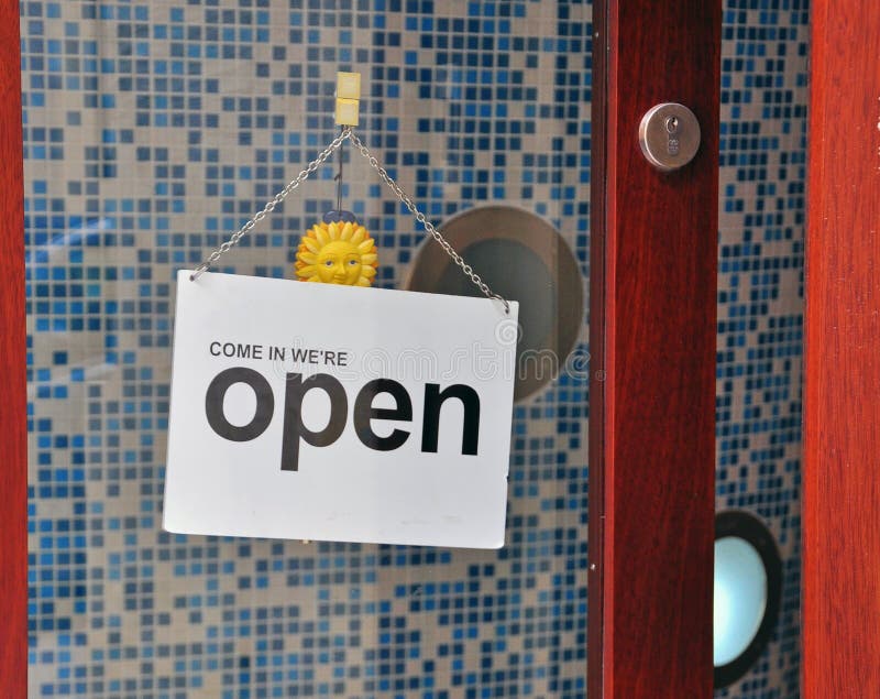 Open sign stock photo. Image of city, showcase, shadows - 45553798