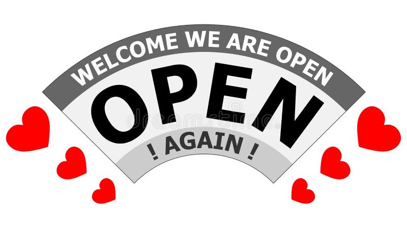 Open Store Sign for Shop stock vector. Illustration of object - 220005027