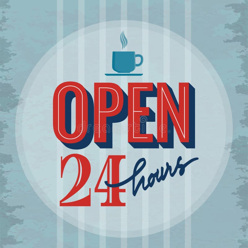 Open Store Sign. Vector Illustration Decorative Design Stock Vector ...