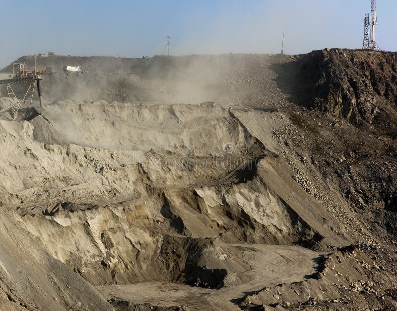Strip mine stock image. Image of ground, enormous, carbon - 17172345