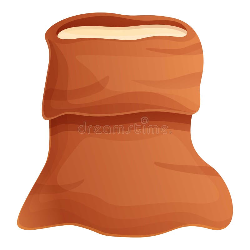 Open Sugar Sack Icon, Cartoon Style Stock Vector - Illustration of pack ...
