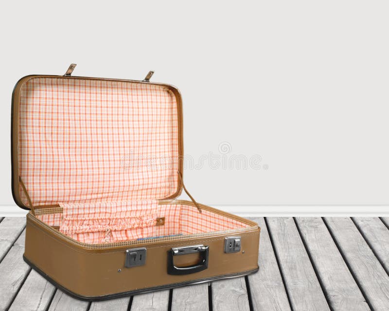 Open suitcase stock image. Image of aged, suit, revival - 60947423