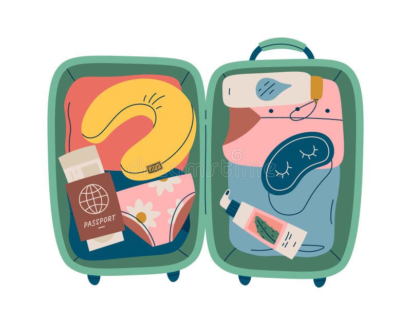 Flat Design Suitcase Open Stock Illustrations – 1,188 Flat Design Suitcase Open Stock ...
