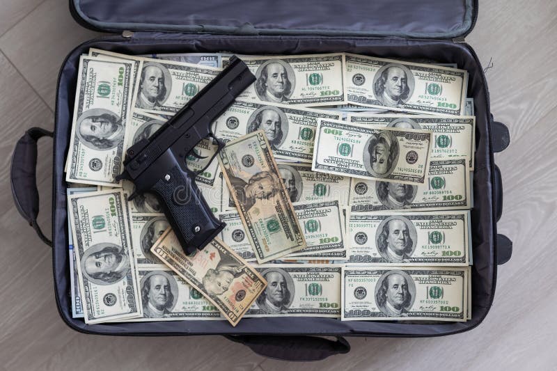 Open Suitcase with One Million Dollars Bills Stacks Stock Photo - Image ...