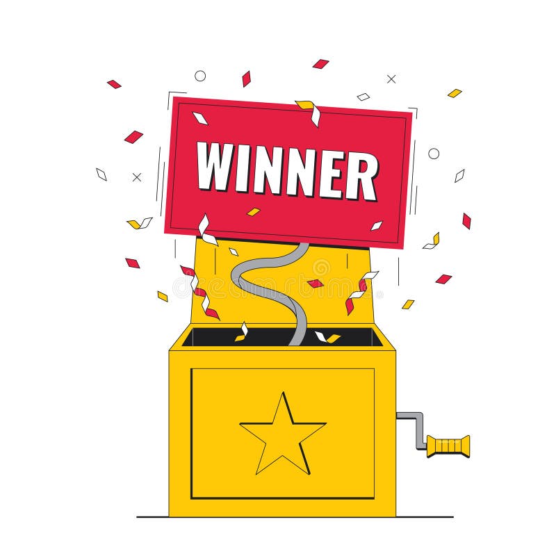 Open the Surprise Box with the Confetti Blast Inside and the Winner`s ...