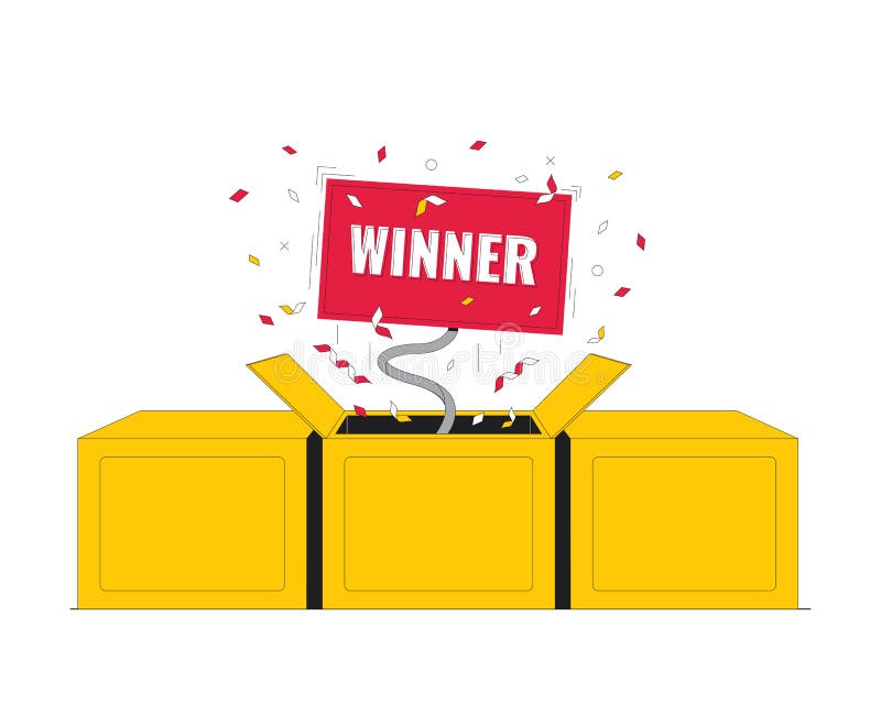 Open the Surprise Box with the Confetti Blast Inside and the Winner`s ...