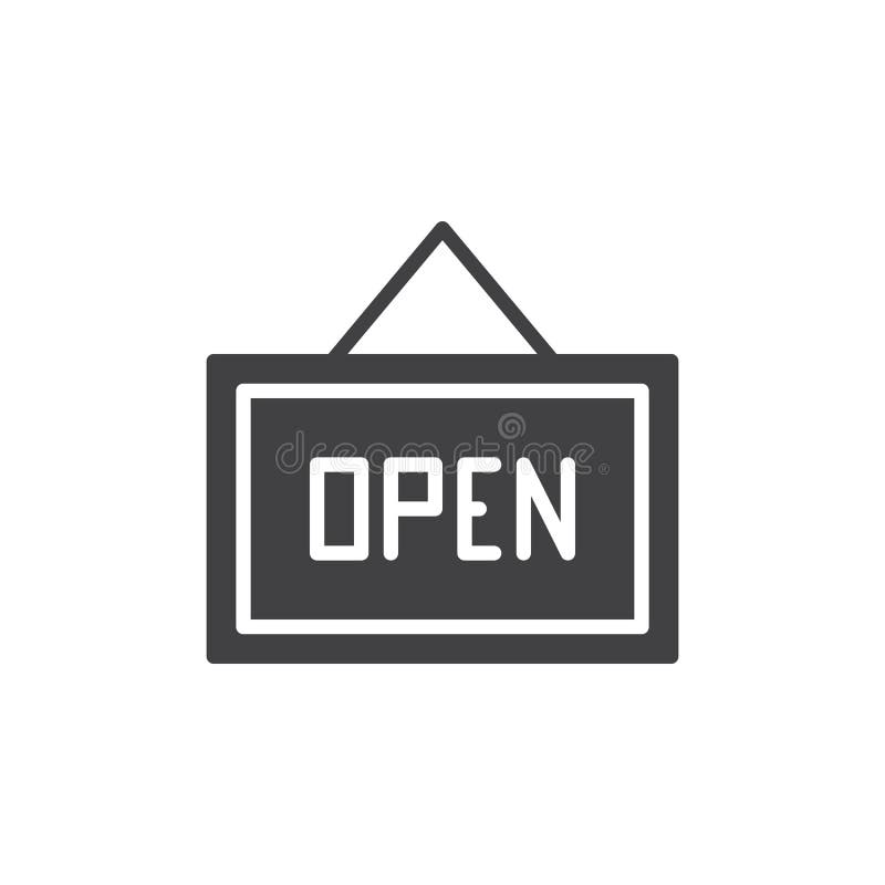 Open tag icon vector stock vector. Illustration of icon - 100665320