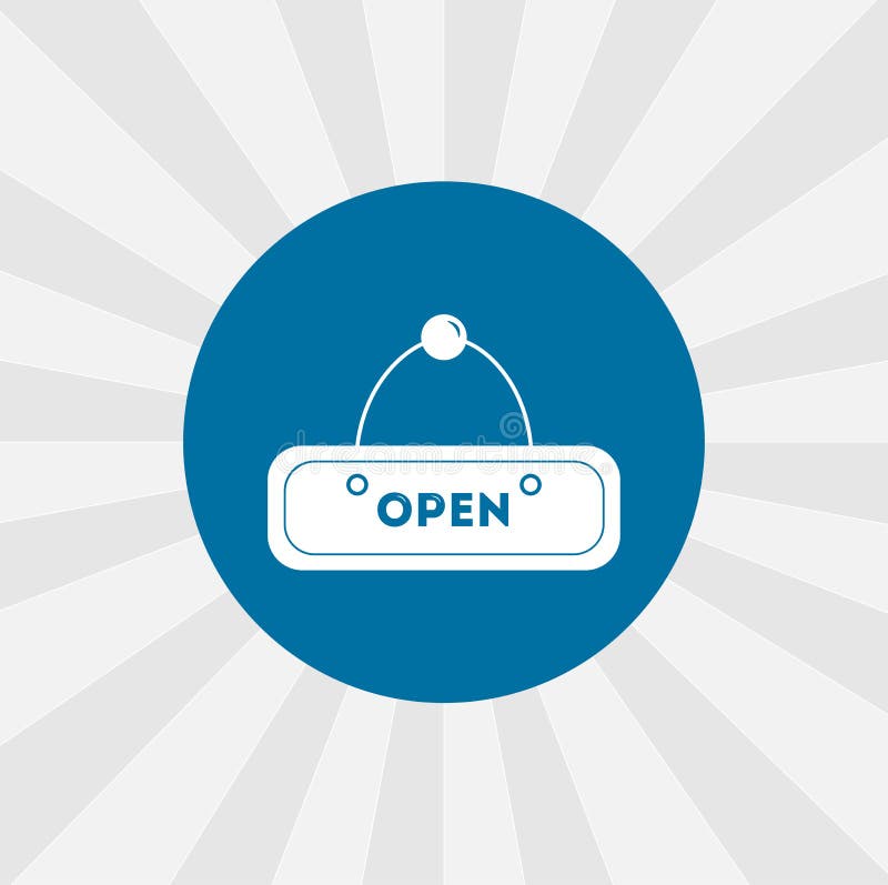 Open Tag Isolated Icon. Shopping Design Element Stock Vector ...