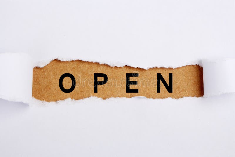 Open tear paper stock photo. Image of heart, brown, paper - 41302548