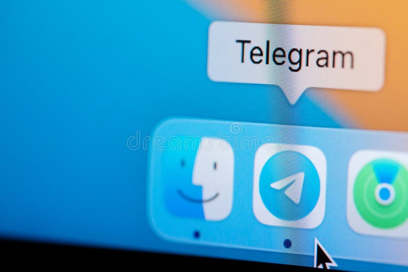 Open Telegram App in Macbook Dock Editorial Stock Image - Image of ...