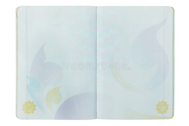 Passport Page Background Pages For Visas Marks Of Old British Passport