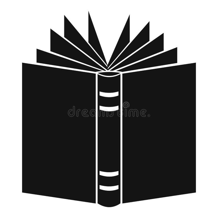 Open Thick Book Icon, Simple Style Stock Vector - Illustration of read ...