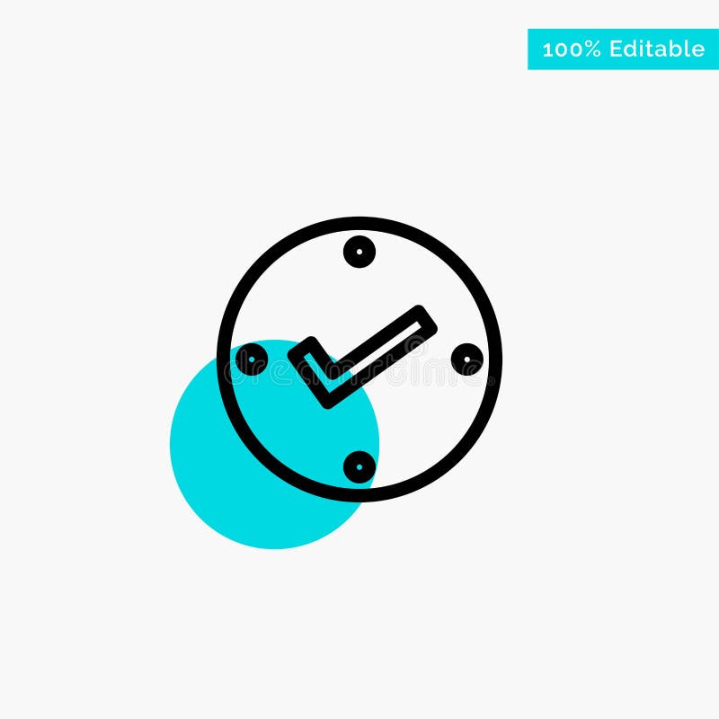 Turquoise Check Mark Circle Stock Illustrations – 226 Turquoise Check ...