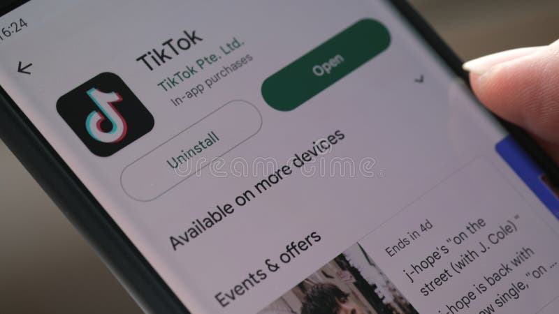 Open Tiktok Apps on Android Smartphone. Editorial Stock Photo - Image ...